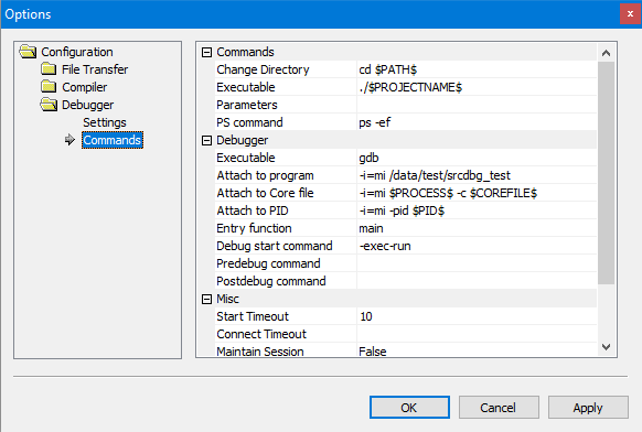 15. Select Debug > Start Debugging to debug the project.